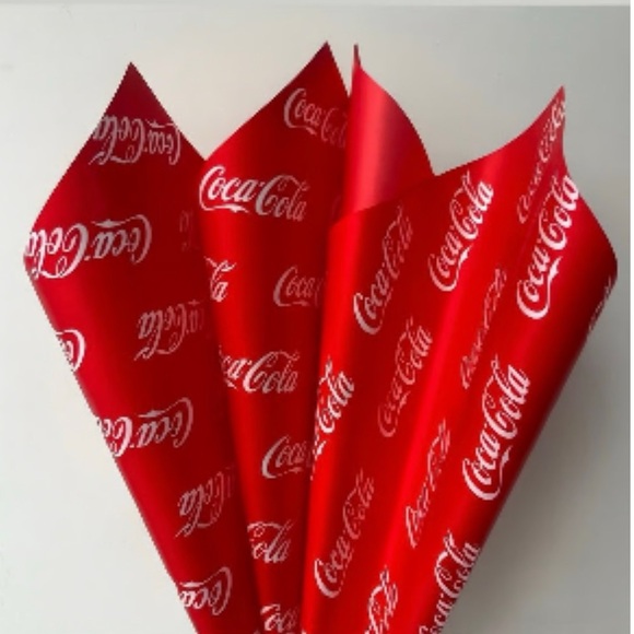 Coca Cola | Other | Coca Cola Festive Red Floral Wrap | Poshmark